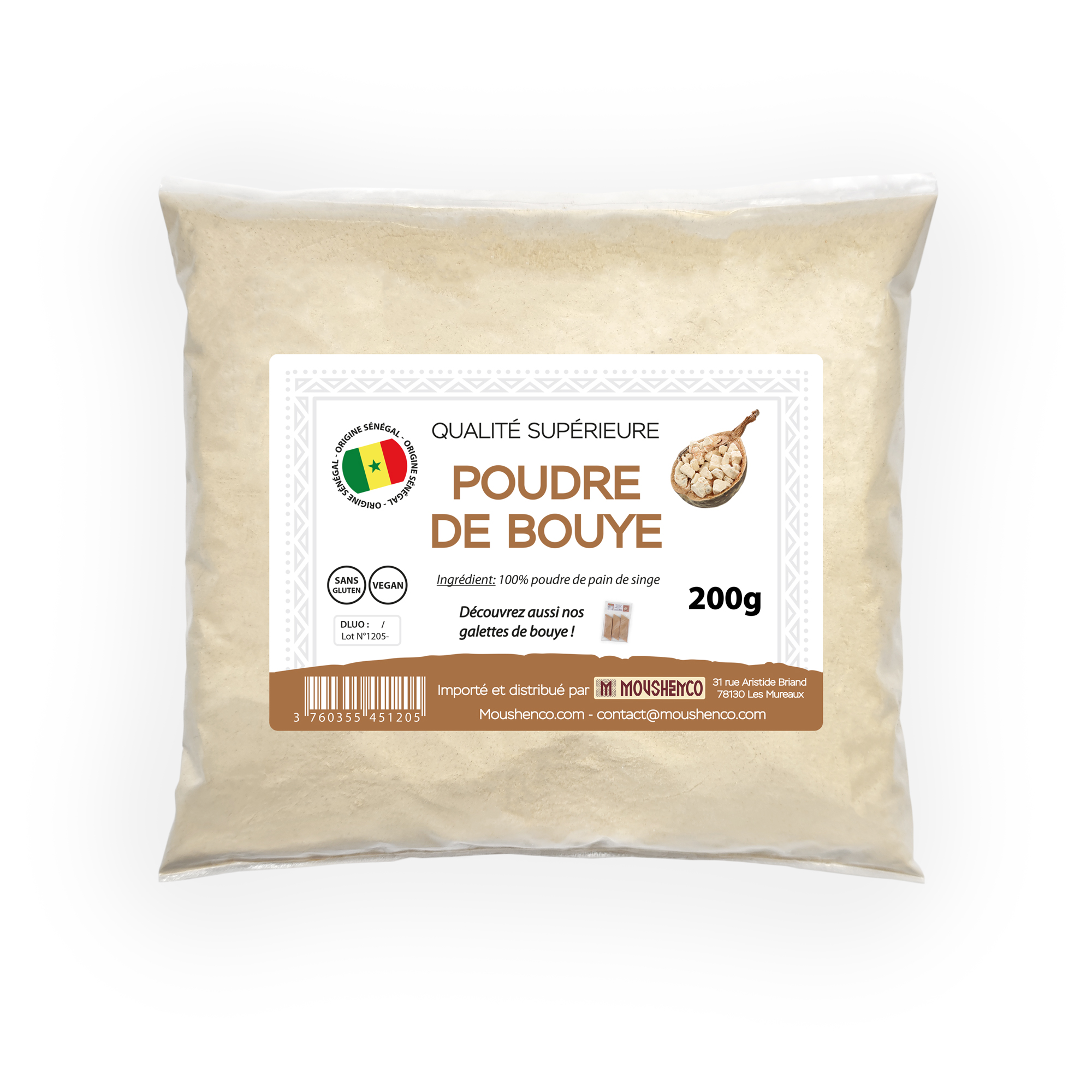 Fruit du Baobab (Bouye) - Poudre - MOUSHENCO